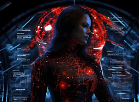 Premium Photo Humaninterfaceconceptsetindarkredanddifferent