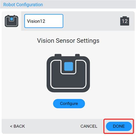 Configuring The V Vision Sensor In VEXcode Pro V VEX Library