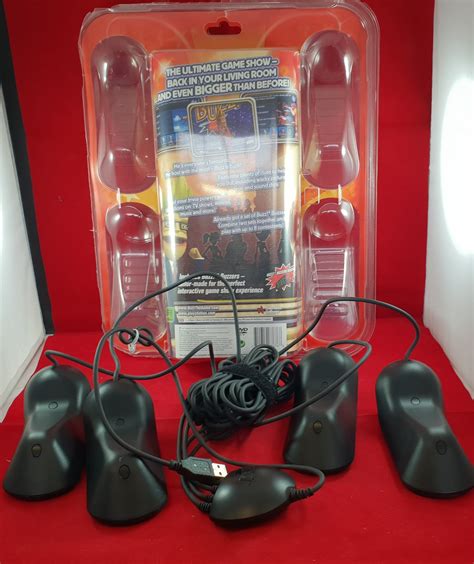 Boxed Buzz Controllers With Buzz The Music Quiz Sony Playstation 2 Ps