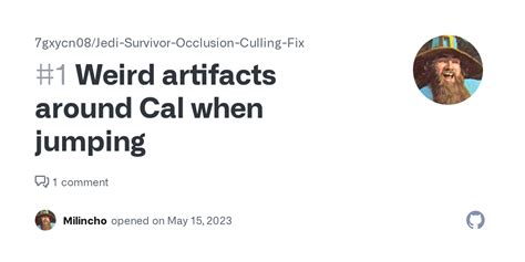 Weird Artifacts Around Cal When Jumping · Issue 1 · 7gxycn08jedi Survivor Occlusion Culling