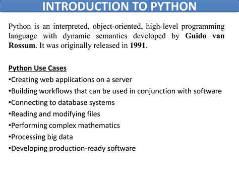 Introduction To Python Unit 1 Part Pdf