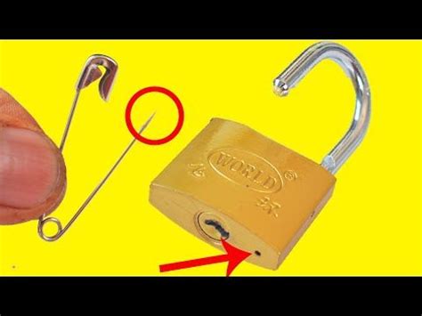 10 Ways To Open A Lock Without Key YouTube Lock Picking Tools Useful Life Hacks Hacks