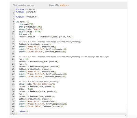 Solved Given Main0 Build A Struct Called Product That Will
