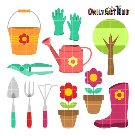 Clip Art Gardener Fasci Garden