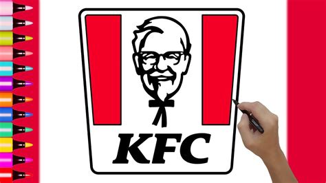 How To Draw Kfc Logo Drawing Iconic Kentucky Fried Chicken Logo Youtube