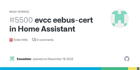 Evcc Eebus Cert In Home Assistant · Evcc Io Evcc · Discussion 5500 · Github