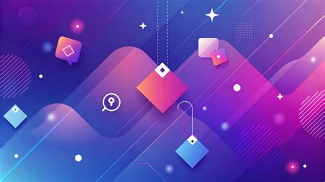 Abstract Digital Design With Geometric Shapes And Vibrant Colors Premium Ai Generated Image