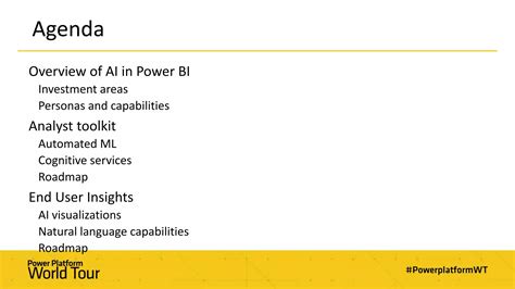 Power Bi World Tour Power Bi Inteligencia Artificial Ppt