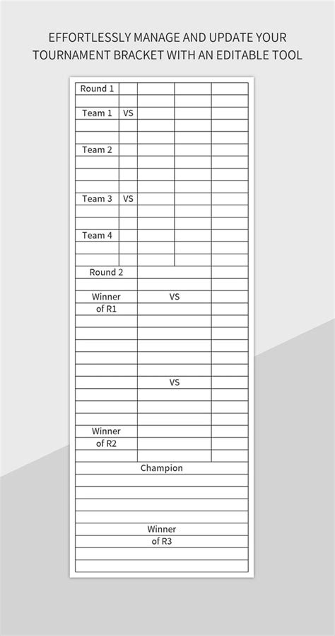 Free Editable Tournament Bracket Templates For Google Sheets And Microsoft Excel Slidesdocs
