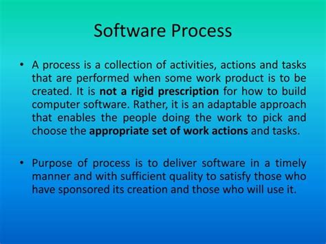 Software Engineering 3 Software Process Pptx Computer Software And