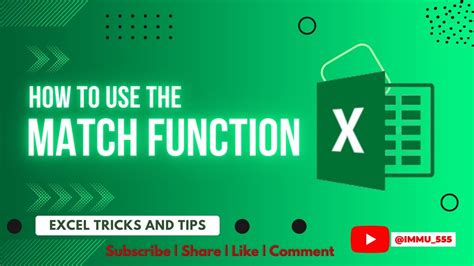 How To Use The Match Function In Excel Hindi Match Formula In Excel Imran Ansari Youtube