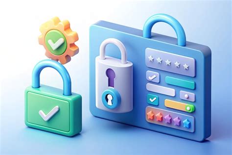 Premium Photo 3d Set Of Password Illustrations Forgot Reset Password