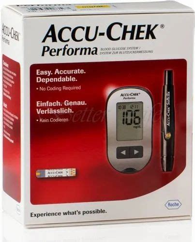 Accu Chek Performa Glucometer Red At ₹ 1800 Piece Accu Chek Glucometer In Karnal Id
