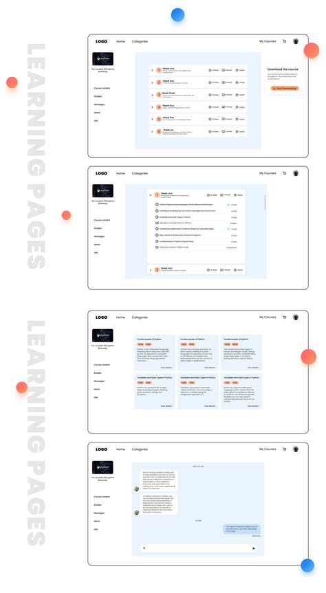 Lms Ux Ui Showcase Behance