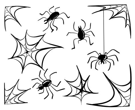 Premium Vector Halloween Cobweb With Spiders Sketch Hand Drawn Illustration Vector