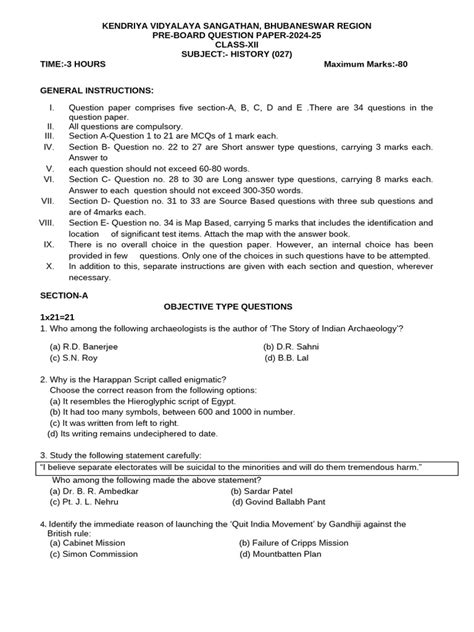 Qp Xii His Set 1 Pdf