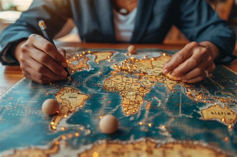 Businessman Illustrating Global Networking Structure With Digital Connections And Cloud Systems