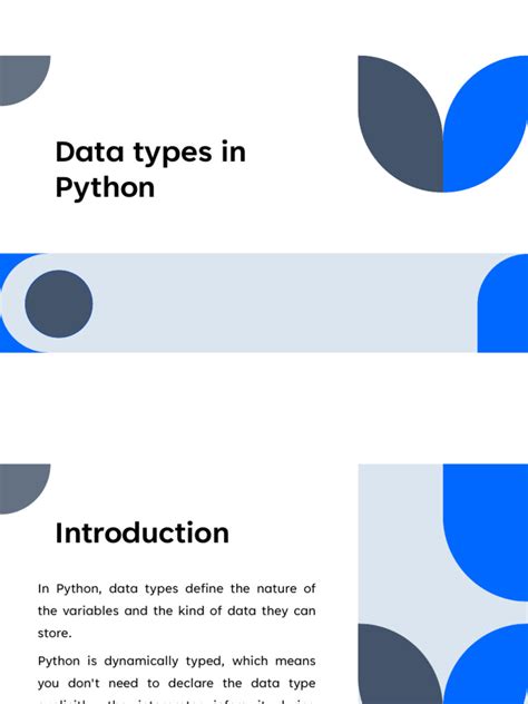 Data Types In Python Pdf