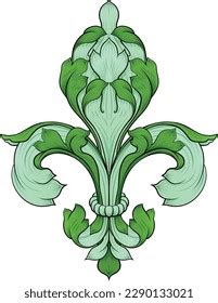 Fleur De Lis Lily Flower Floral Stock Vector Royalty Free
