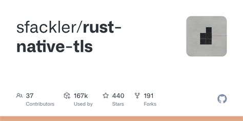 GitHub Sfackler Rust Native Tls