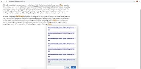 annotation does not point to the selected text when multiple comments
