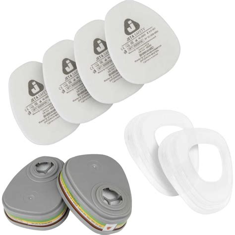 Фильтр Jeta Safety ABEK1 6541 в комплекте (предфильтры + держатели ...
