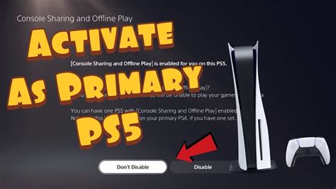 How To Activate PS5 As Primary PS5 Console Sharing Offline Play YouTube