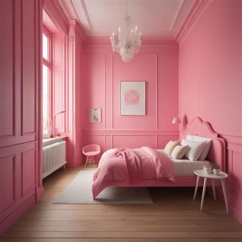Premium Photo Pink Room
