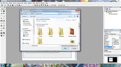 Tutorial Koneksi Ms Access Ke Visual Basic 60 Adodc Youtube