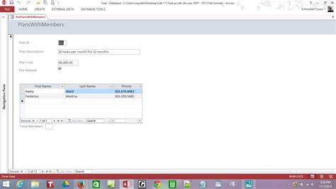 Ms Access 2013 Calculated Control Displays The Total Number Of Records That Appear In The