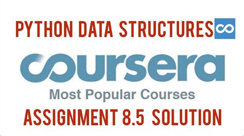 Python Data Structures Assignment 85 Solution Coursera Assignment