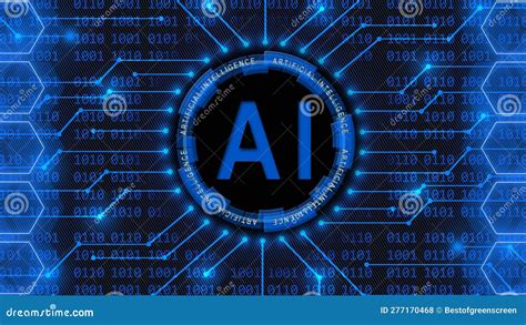 Artificial Intelligence Ai Lettering Abstract Background Of 4 Digit Binary Code Information