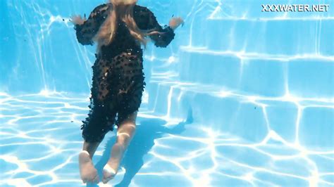 A Woman Floats In A Butterfly Adorned Mesh Dress Eporner