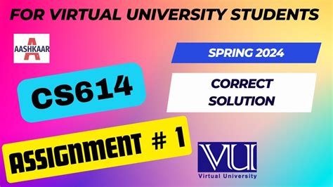Cs614 Assignment 1 Solution Spring 2024 Cs614 Assignment 1 Solution 2024 Cs614 Assignment No