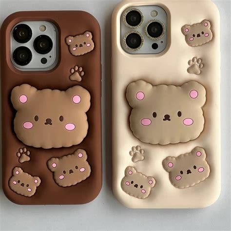 خرید و قیمت قاب فانتزی پاپ سوکت دار طرح تدی مناسب آیفون 15 Promax تا 13