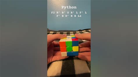 Python Rubiks Cube Pattern Shorts Rubiks Cube Youtube