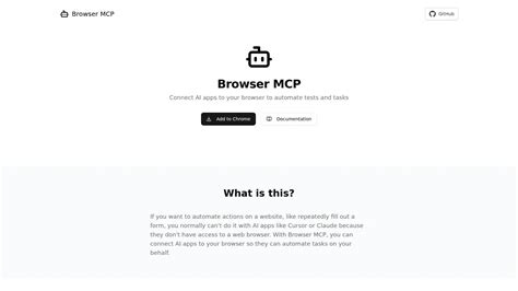Browser Mcp Web Development Ai Tool Awesome Ai Tools