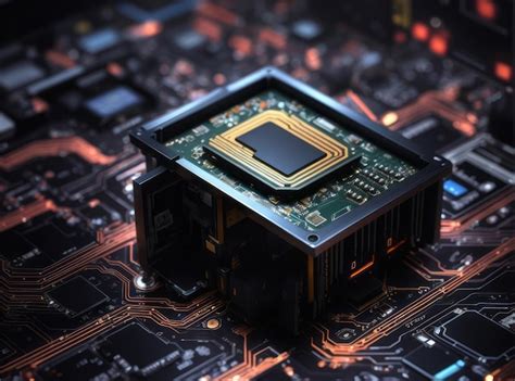 Premium Ai Image Big Data Technology Cyberspace Motherboard Microchip Circuit Board Computer