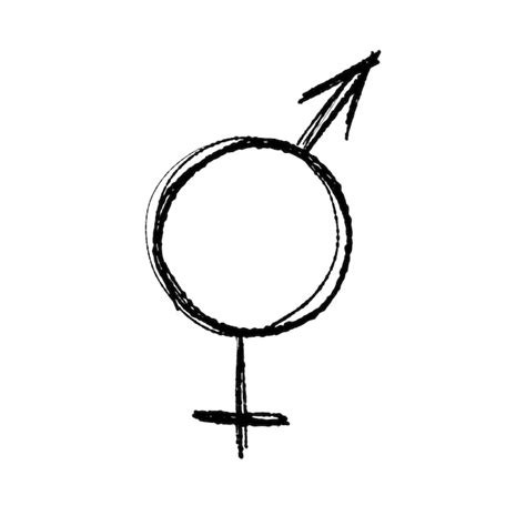 Premium Vector Male Mars And Female Venera Sex Symbol Ring With Arrow And Cross Stock Vector