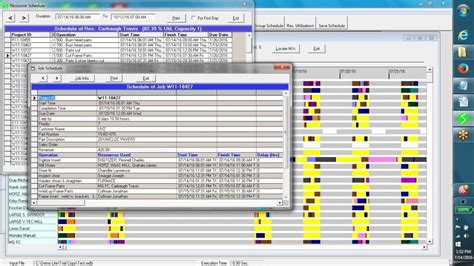 Machine Shop Scheduling Excel Template