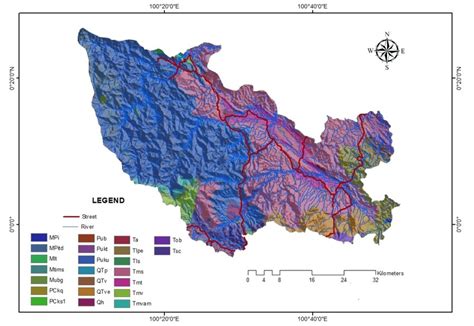 Map Of Geology The Research Area Has Variously Distributed Rainfall Download Scientific Diagram