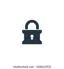 Lock Icon Simple Element Illustration Lock Stock Vector Royalty Free Shutterstock