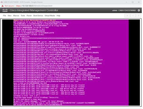 UCS C Wtih ESXi Got PSOD Crash GP Exception Error Cisco Community