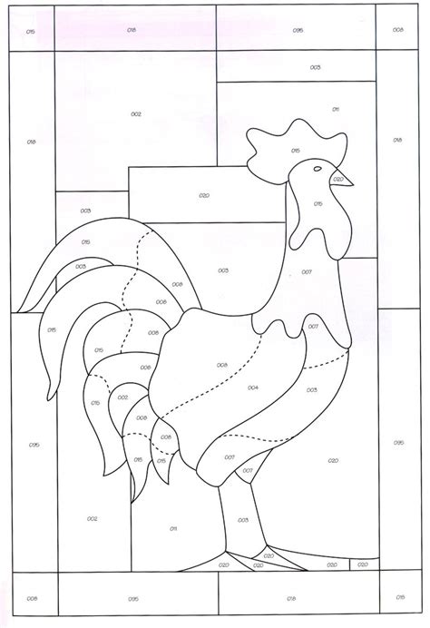 Stained Glass Pattern Rooster At Koby Leland Blog