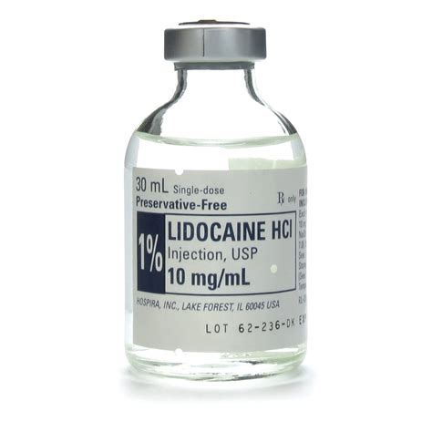 1 Lidocaine Hcl Injection 10 Mg Ml Single Dose Vial 30 Ml Mcguff