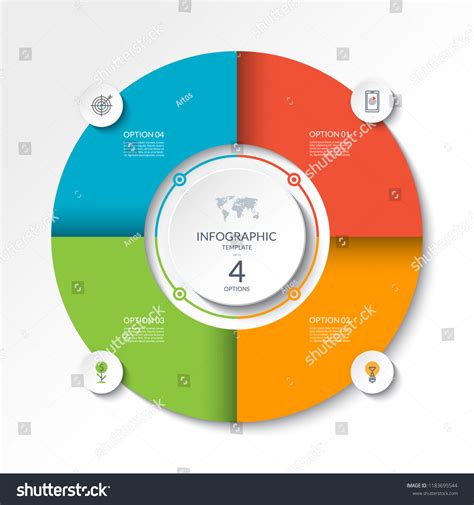 Circular Infographic Flow Chart Process Diagram Stock Vector Royalty Free