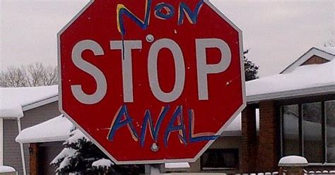 Somebody Actually Spent The Time To Write This On A 7 Foot Stop Sign