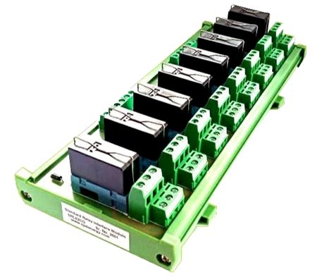 Standard Relay Interface Module 8 Channel 2 C O For Industrial Input Voltage 24 V Dc At