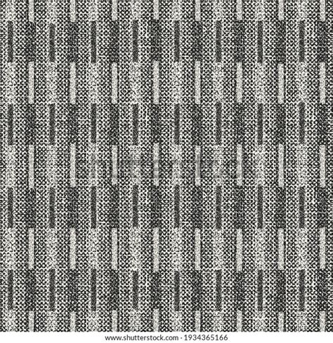 Monochrome Woven Effect Textured Dashed Striped Stock Vector Royalty Free 1934365166
