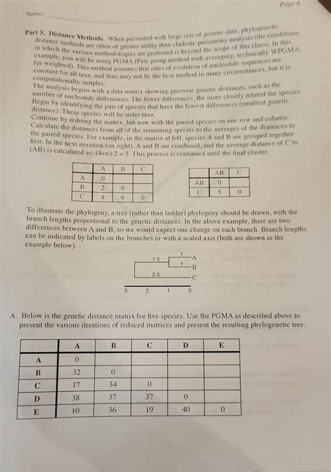 Solved Part 5 Distance Methods When Presented With Large